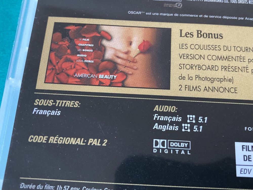 American Beauty (fr-eng) Kevin Spacey, Annette Bening (D'occasion) à ...