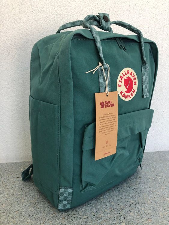 Rucksack Kanken Big 20L Frost green - chess pattern (Neu und ...