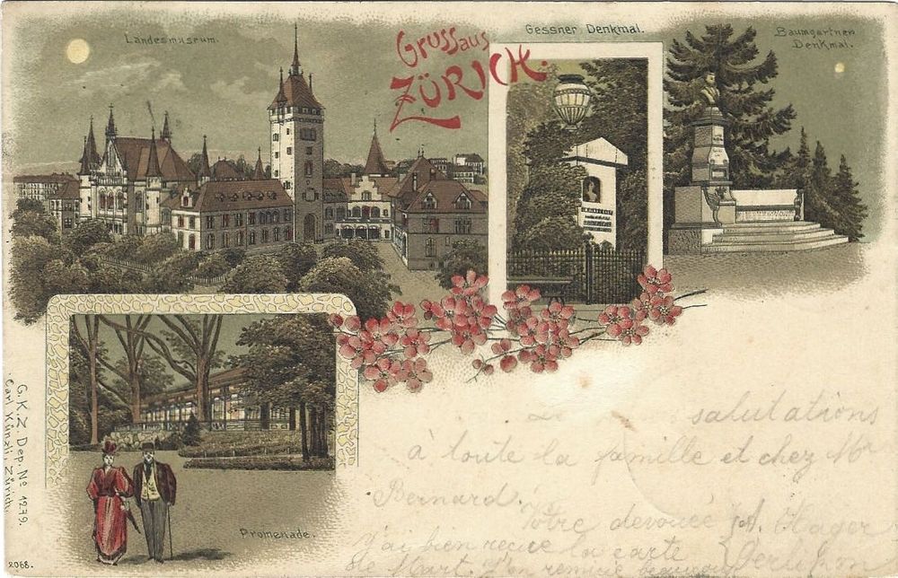 Gruss aus Zürich 1899 Litho Künzli | Kaufen auf Ricardo