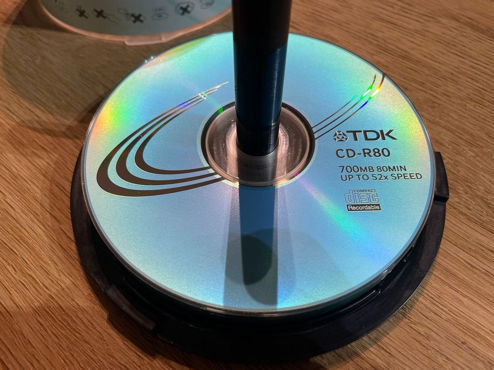 9 Stk TDK beschreibbare CD-Rohlinge auf Spindel (Neu und ...