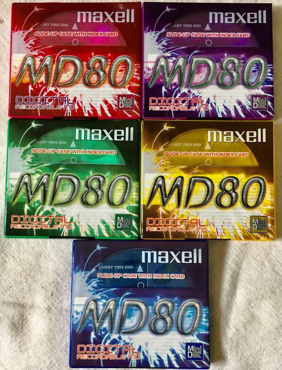 5 Maxell Minidisc MD 80 NEU und OVP | Kaufen auf Ricardo