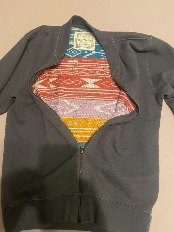 Zipper Jäckli grau men REPLAY gr. M | Kaufen auf Ricardo