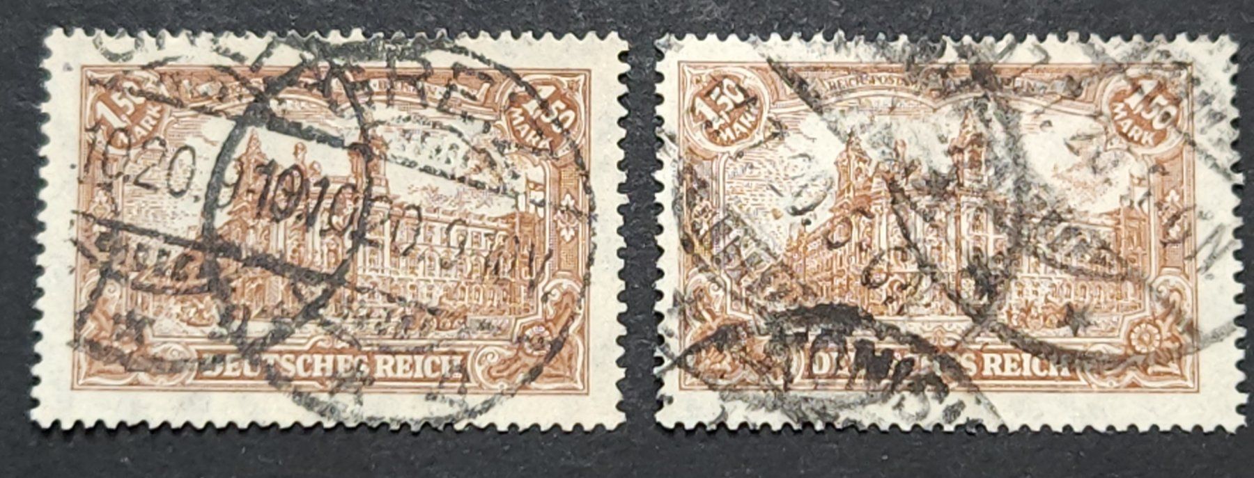 Deutsche R Germania Nr.114 b/c gestempelt Geprüft 140 Fr (Gebraucht) in ...