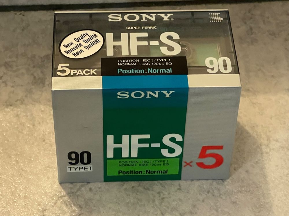 5 Musik-Kassetten Sony HF-S 90 (Neu (gemäss Beschreibung)) in Kaiseraugst für CHF 48 – mit ...