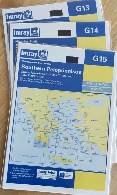 Seekarten Peloponnisos Imray G13/ G14/ G15) | Kaufen auf Ricardo
