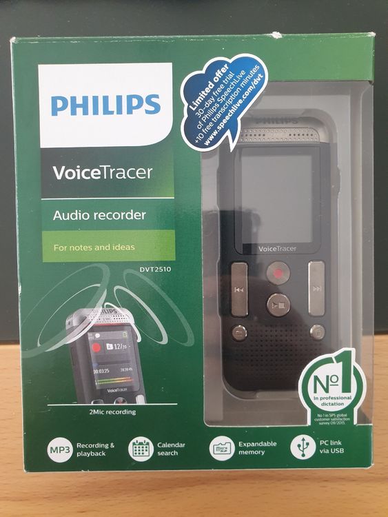 Philips voice tracer dvt 2510 Tonaufnahmegerät (Neu (gemäss Beschreibung)) in Baar für CHF 20 ...