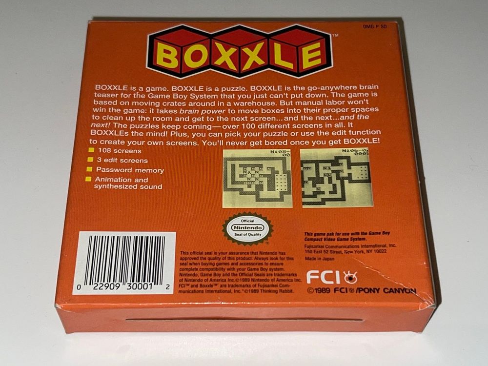 Nintendo Game Boy Classic (GB) Spiel - Boxxle (OVP) (D'occasion) à ...