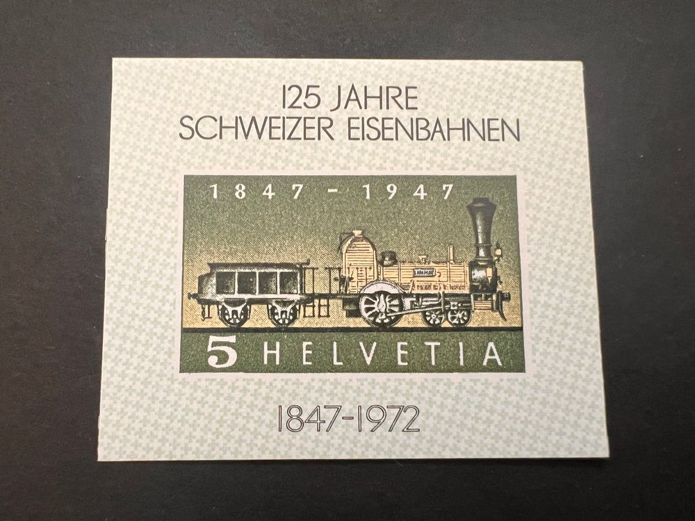 1972 Vignette 125 Jahre SBB ** (2510) (Neu (gemäss Beschreibung)) in Hinwil für CHF 5 – mit ...