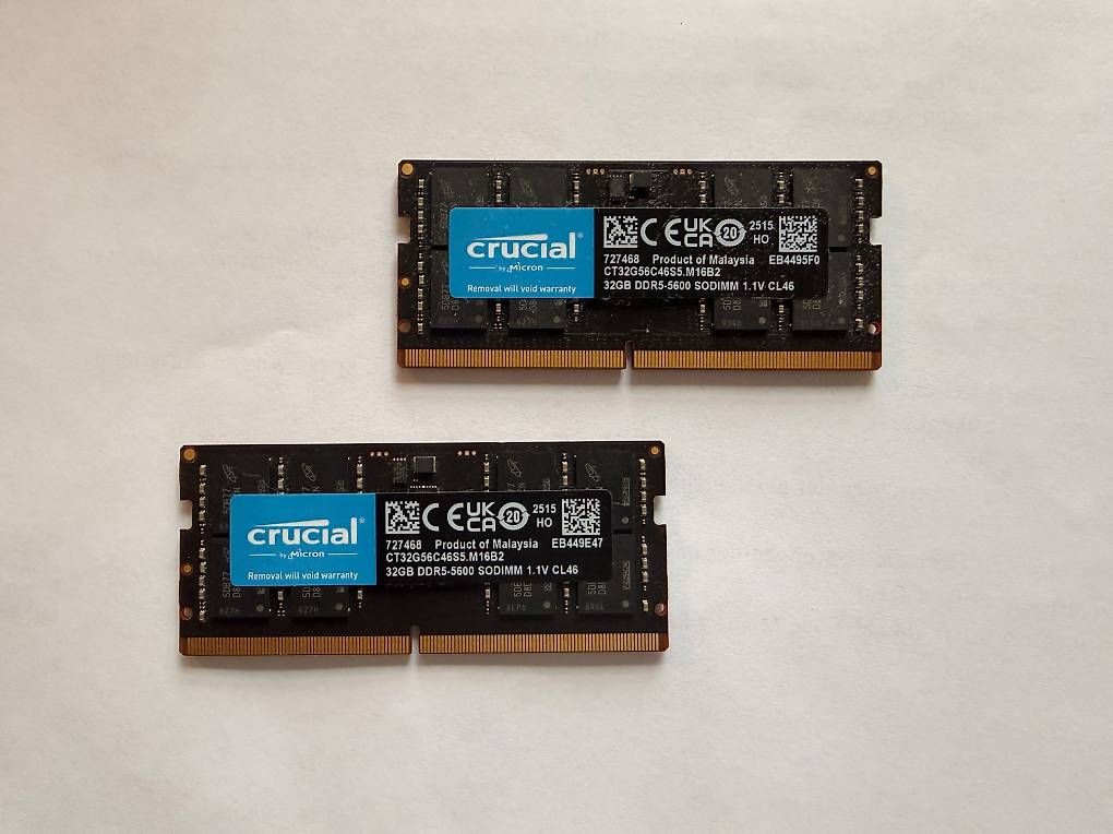 2x Crucial CT2K32G56C46S5 - DDR5 RAM (Gebraucht) in Zürich für CHF 200 ...