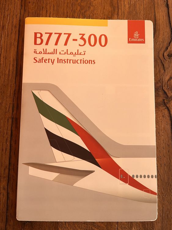 Emirates Safety Card B777-300 (Gebraucht) in Ermatingen für CHF 10 ...