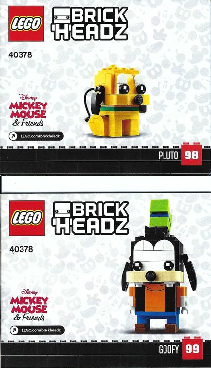 LEGO® 40378 Brickheadz - Goofy und Pluto (Neu (gemäss Beschreibung)) in ...