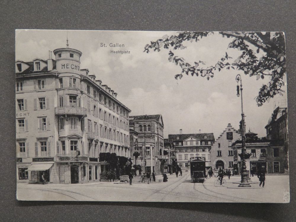 ST. GALLEN - HECHTPLATZ MIT ALTEM TRAM (Gebraucht) in Wittenbach für ...