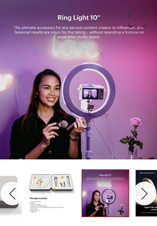 Kodak Ring Light 10" RL001, Neuwertig, Top für Social Media (Neu und originalverpackt) in ...