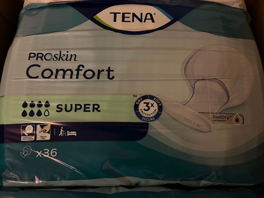 2 Pack Tena ProSkin Comfort Super Inkontinenz Einlagen | Kaufen auf Ricardo