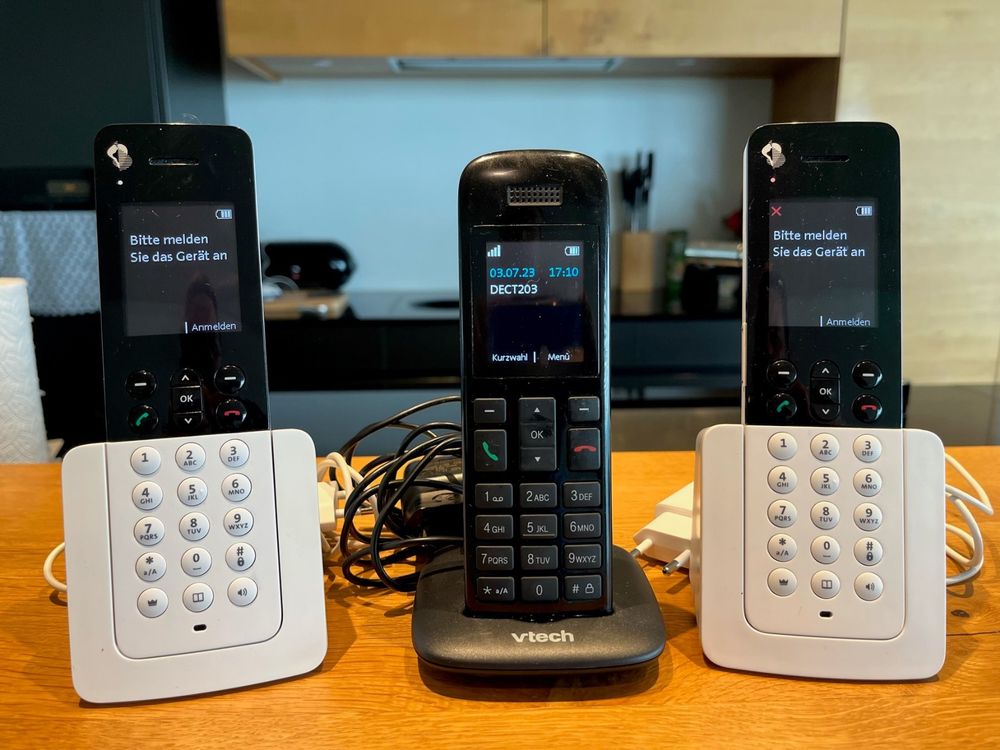 2 x Swisscom HD-Phone Davos, 1 x Vtec HD-Phone (Gebraucht) in ...