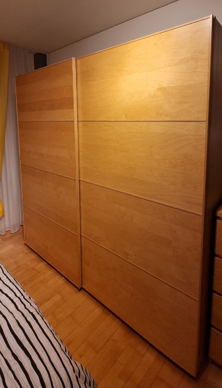 Wunderschoene Ikea Kleiderschrank Pax Birke Bildbrend5707