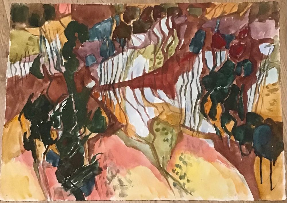 Grosse Landschaft Aquarell Unleserlich Signiert (Gebraucht) in Root für CHF 10 – mit Lieferung ...