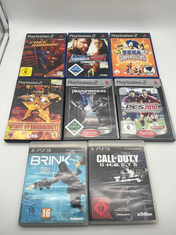 8x ps2 ps3 Spiele Playstation 2 3 (Gebraucht) in Basel für CHF 15 – mit Lieferung auf Ricardo kaufen