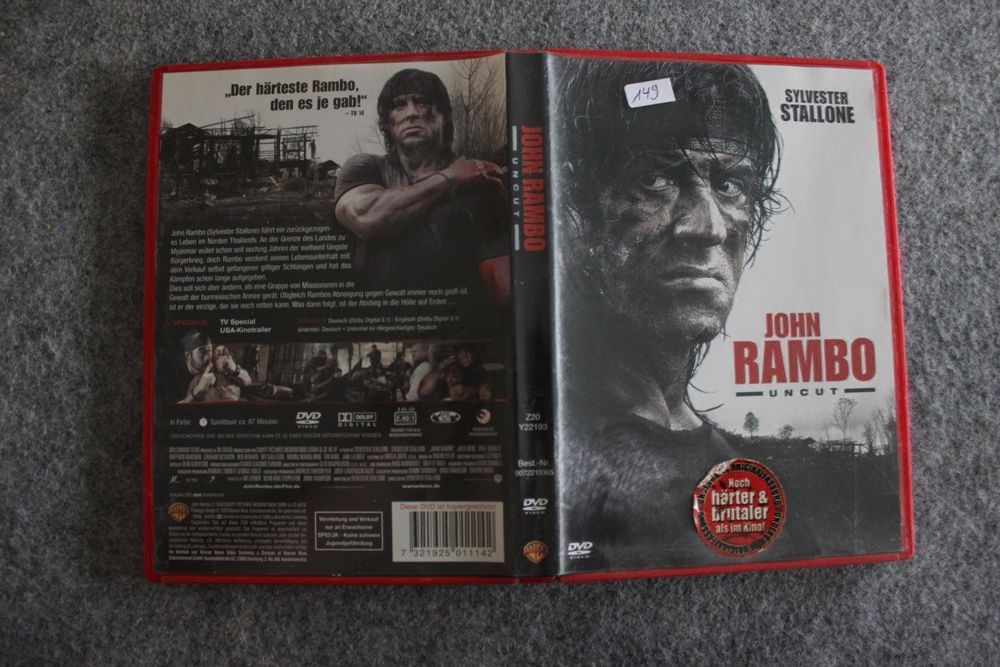 John Rambo - Sylvester Stallone (Uncut) (Gebraucht) in Geroldswil für CHF 1 – mit Lieferung auf ...