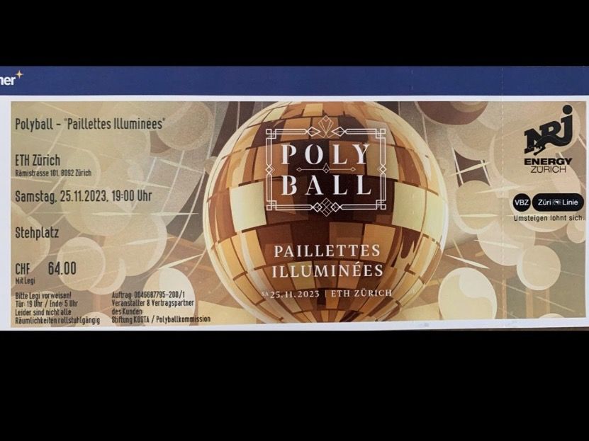 Polyball Ticket 2023 | Kaufen auf Ricardo