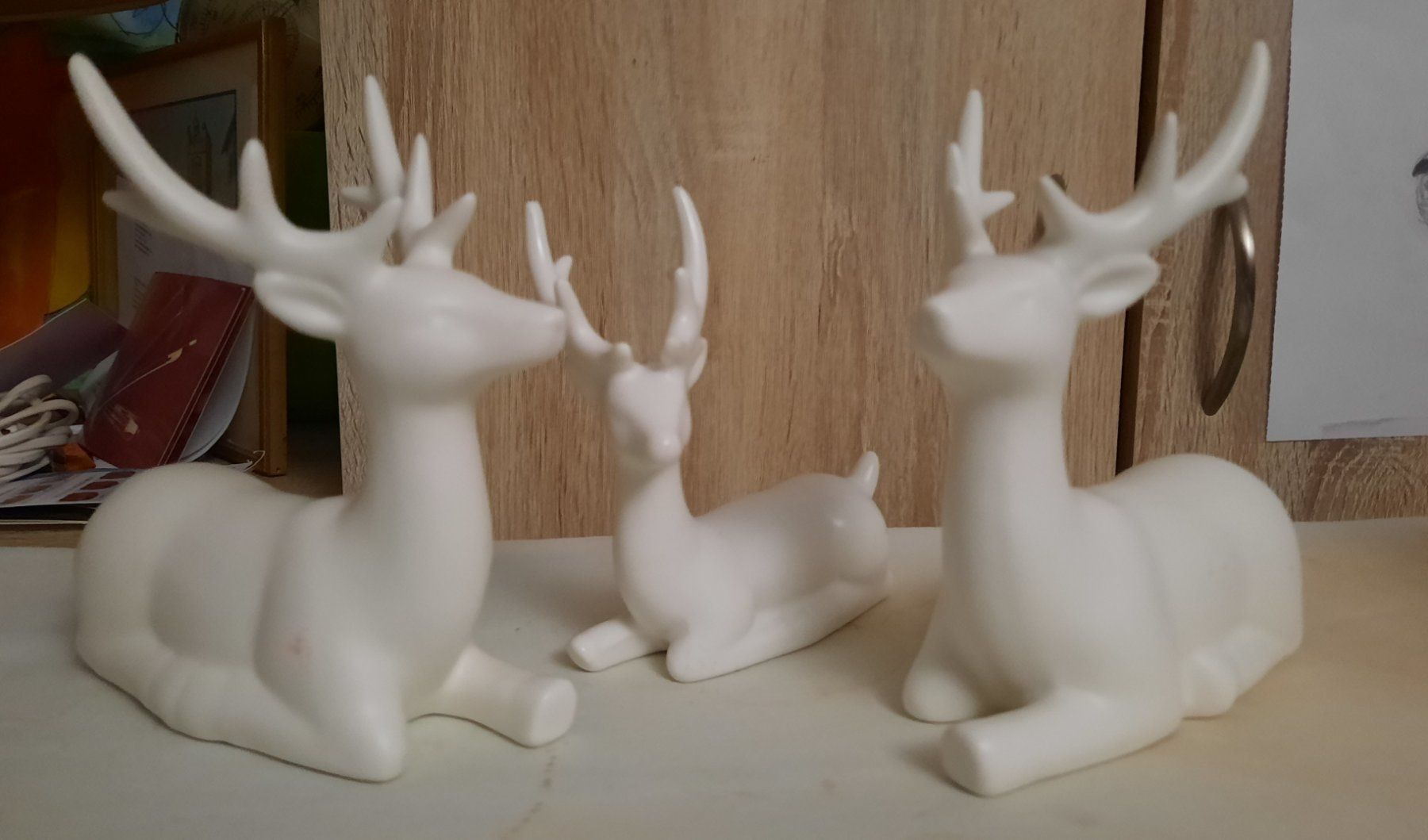 Keramik / Porzellan weisse Rehe (Gebraucht) in Bottmingen für CHF 8 ...