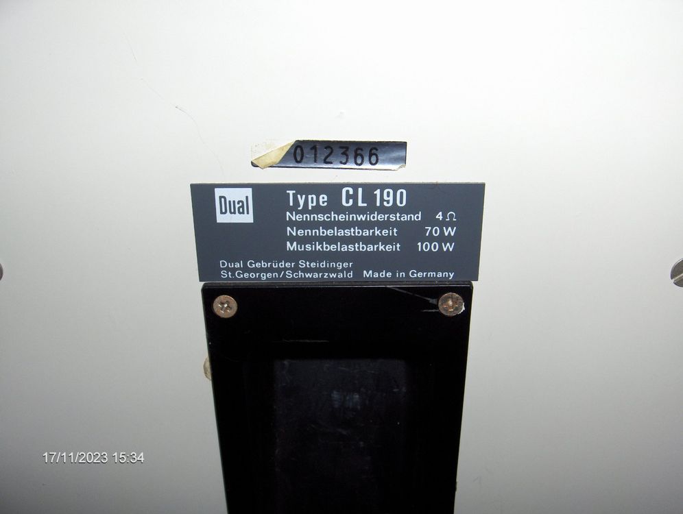 Dual CL 190 | Kaufen auf Ricardo