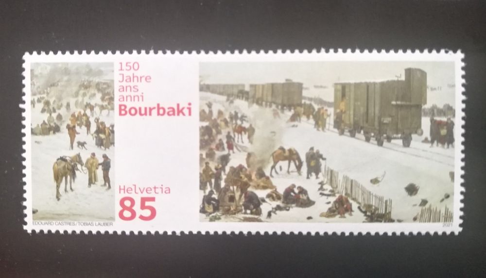 Schweiz Sondermarke 150 J. Intern. Bourbaki Armee, 2021 ** | Kaufen auf Ricardo
