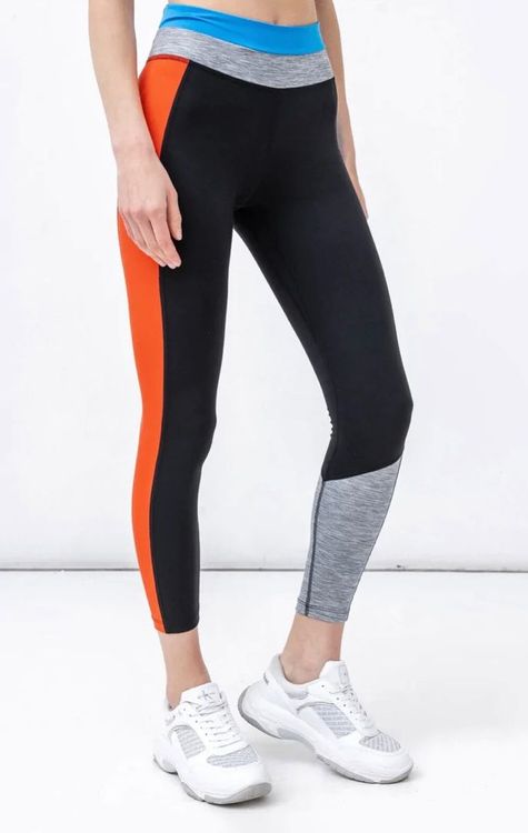 NIKE One Colorblock 7/8 Leggings Mid Rise Tight Fit, S (Neu und ...