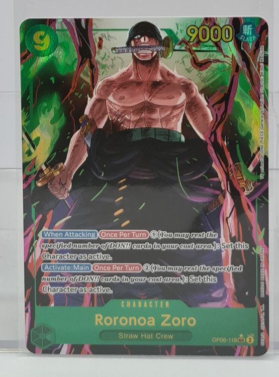 One Piece [EN] OP06-118 Roronoa Zoro SEC Alt Art (Neu (gemäss Beschreibung)) in Einsiedeln für ...