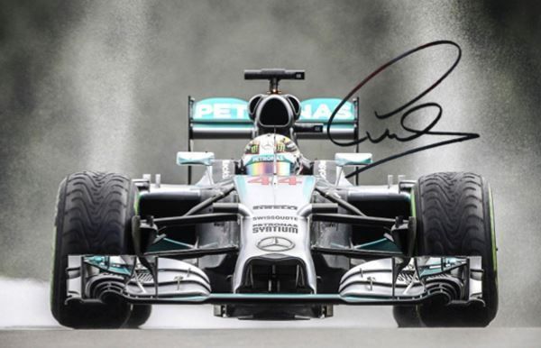 Lewis Hamilton F1 Autogramm Mercedes Formel 1 (Neu (gemäss Beschreibung ...