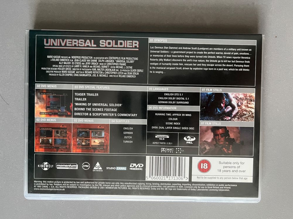 Universal Soldier (2001) DVD 📀 - Jean-Claude Van Damme (Neu (gemäss ...