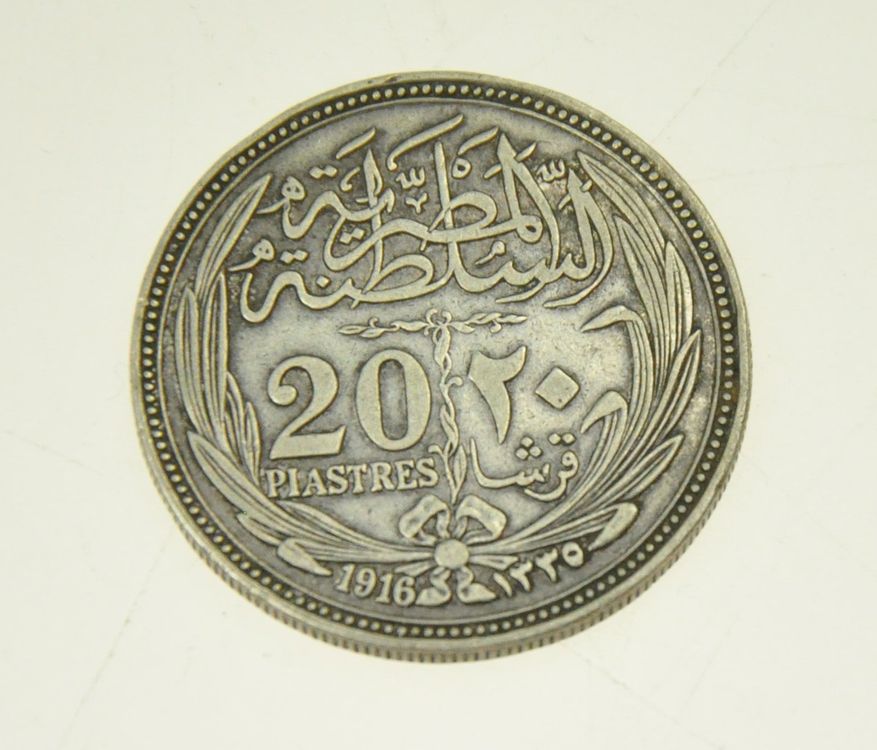 Ägypten 20 Piaster 1916, Silbermünze (Gebraucht) in für CHF 41 – mit ...