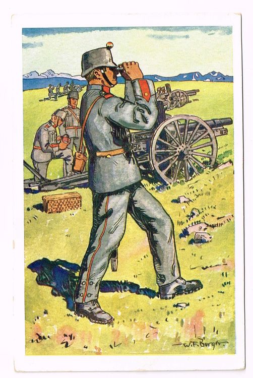 EINHEITSKARTE 1. Weltkrieg 1914/18 Burger Nr. 34 (Gebraucht) in Rothrist für CHF 5 – mit ...