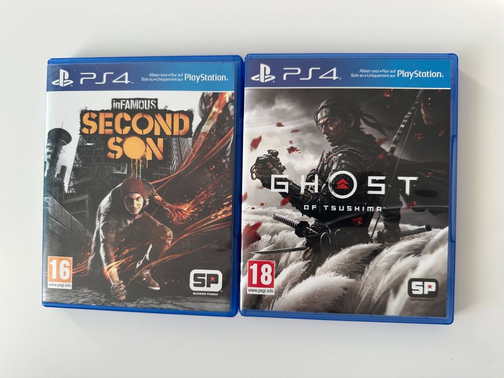 inFamous, Ghost of Tsushima, Sony Playstation 4, PS4, PS5 (Gebraucht ...