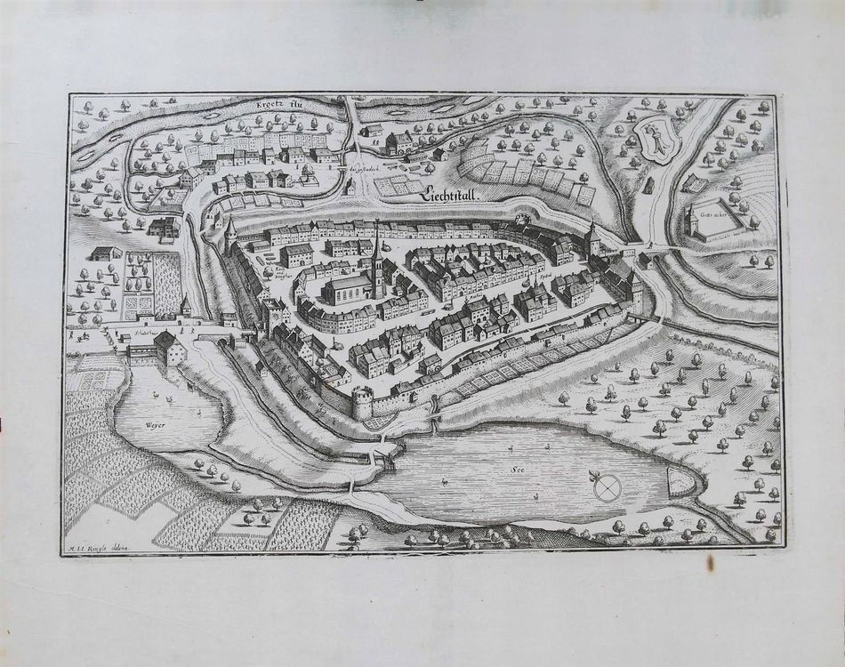 11 Merian Stiche (Basel & Umgebung) auf Bütten [42x30 Facs] (Gebraucht ...