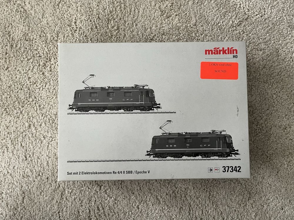 Märklin 37342 // 2x Re 4/4 II SBB / Epoche V (Neu (gemäss Beschreibung ...