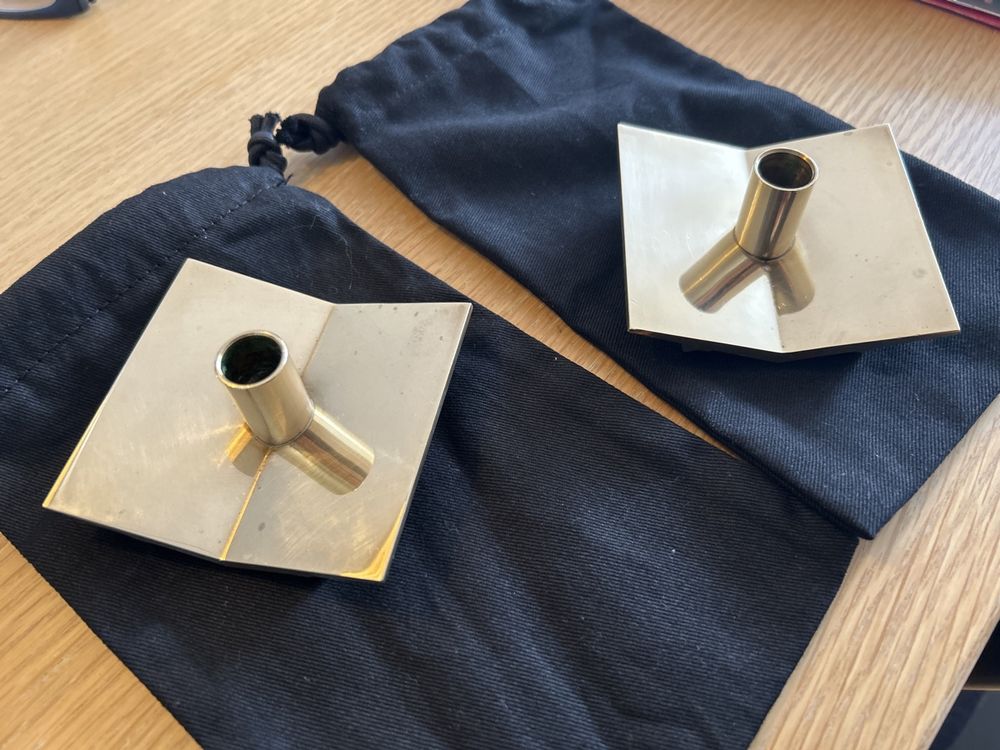 2 Kerzenständer Pierre Forsell Forssell Skultuna Sweden 50er (Gebraucht ...