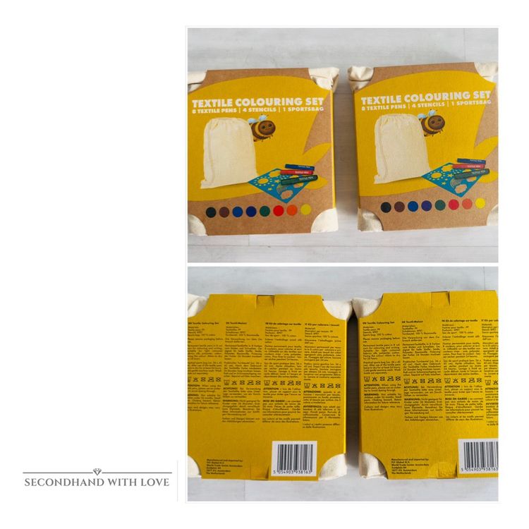 # KIDS - 2 Stk. Textile Colouring Set # (Neu und originalverpackt) in ...