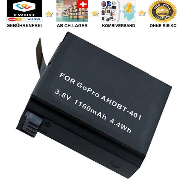 Akku für GoPro Hero 4 Black Edition Hero (Neu und originalverpackt) in Buchs SG für CHF 6.75 ...