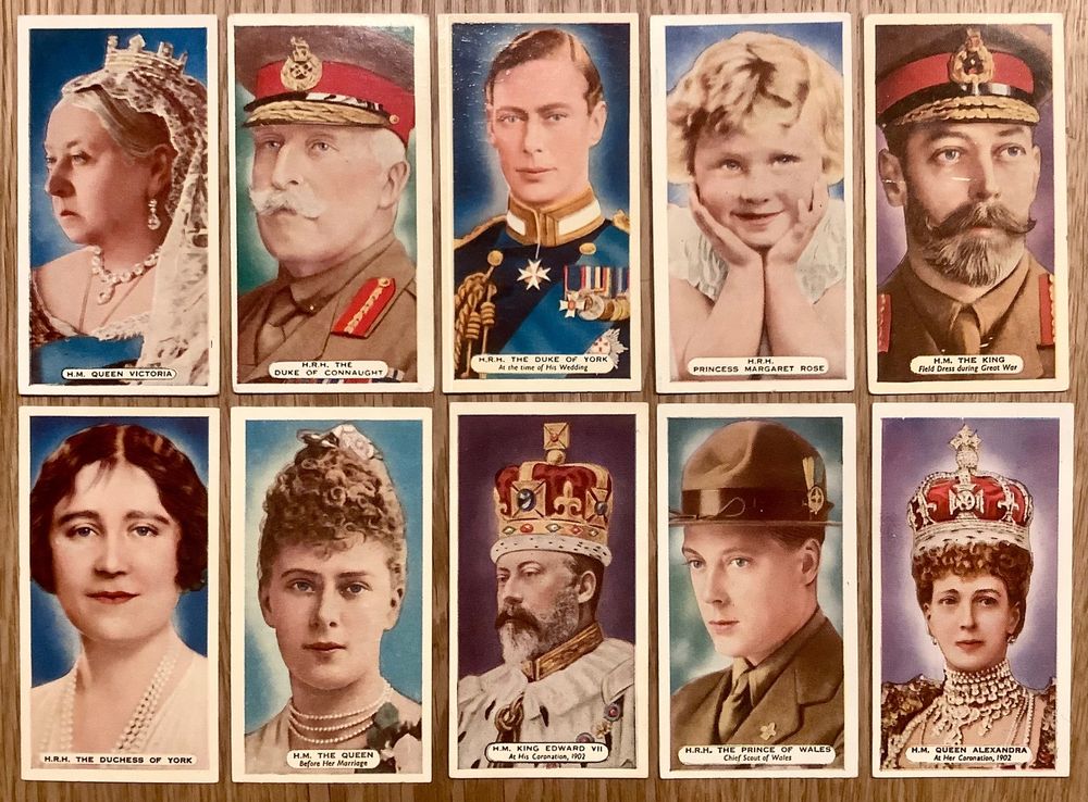 1935 - 10 Antike PORTRAITS ROYAL FAMILY Sammelbilder England (Gebraucht ...