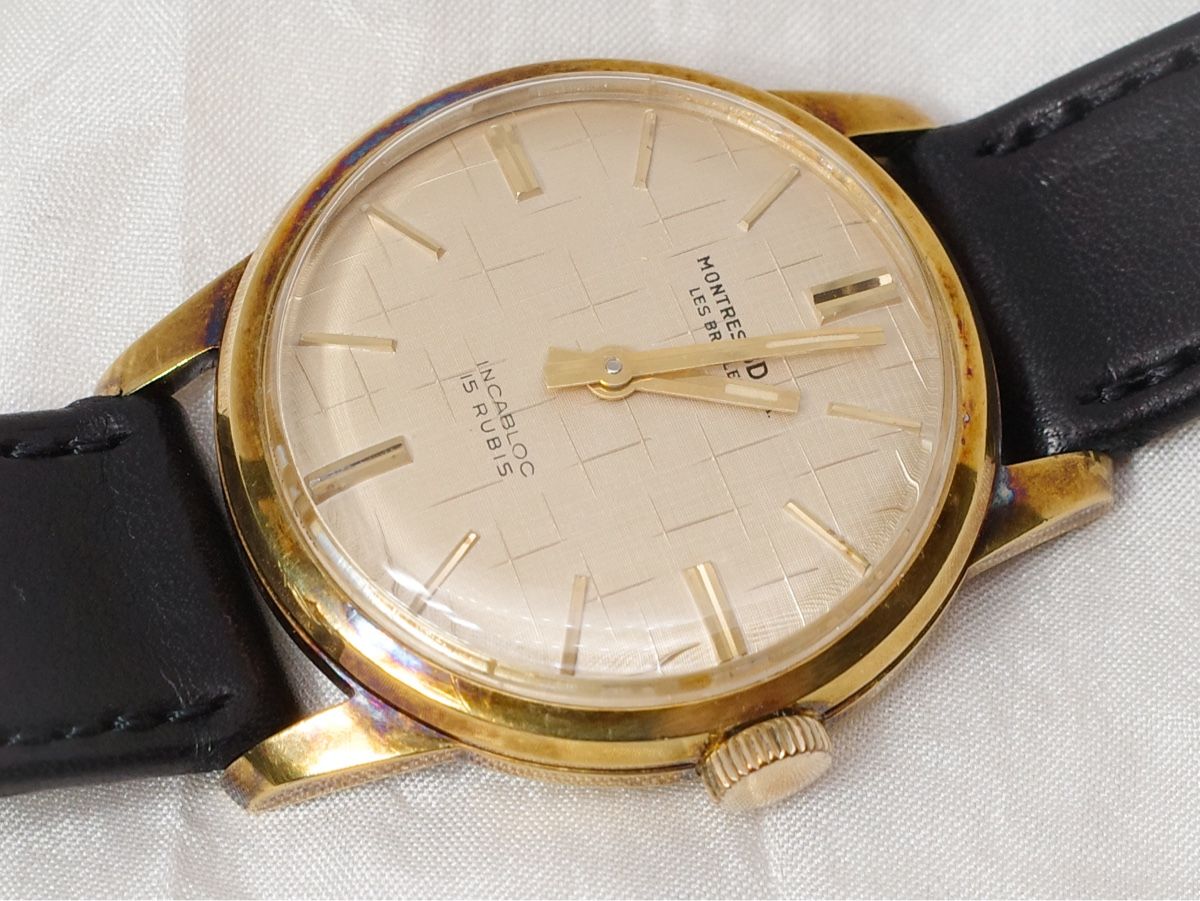MONTRES BD S.A. 32mm Armbanduhr 15 rubis NOS Handaufzug gold (Gebraucht ...