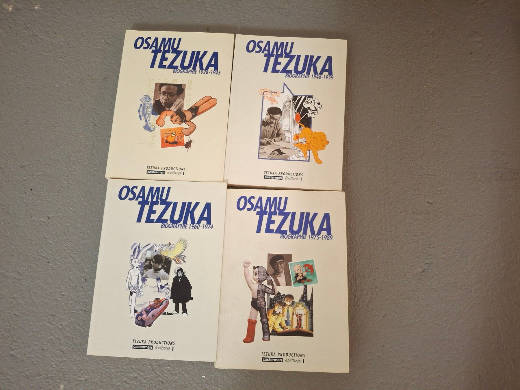 Lot 4 manga Biographies Osamu Tezuka, le Dieu du Manga ! (D'occasion) à ...