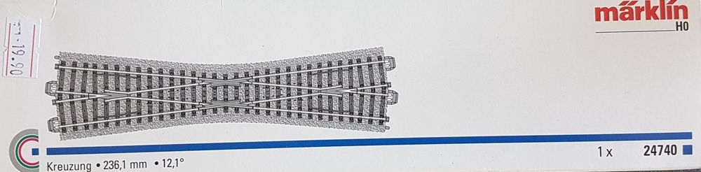 Märklin C-Gleis, schlanke Kreuzung H0 (Neu (gemäss Beschreibung)) in ...