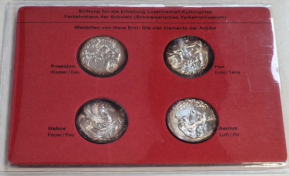 Hans Erni Die 4 Elemente in Silber (Gebraucht) in Sursee für CHF 365 – mit Lieferung auf Ricardo ...