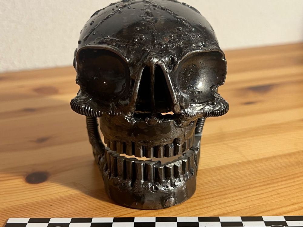 Recycle Art Schädel Skull Totenkopf (Neu (gemäss Beschreibung)) in ...