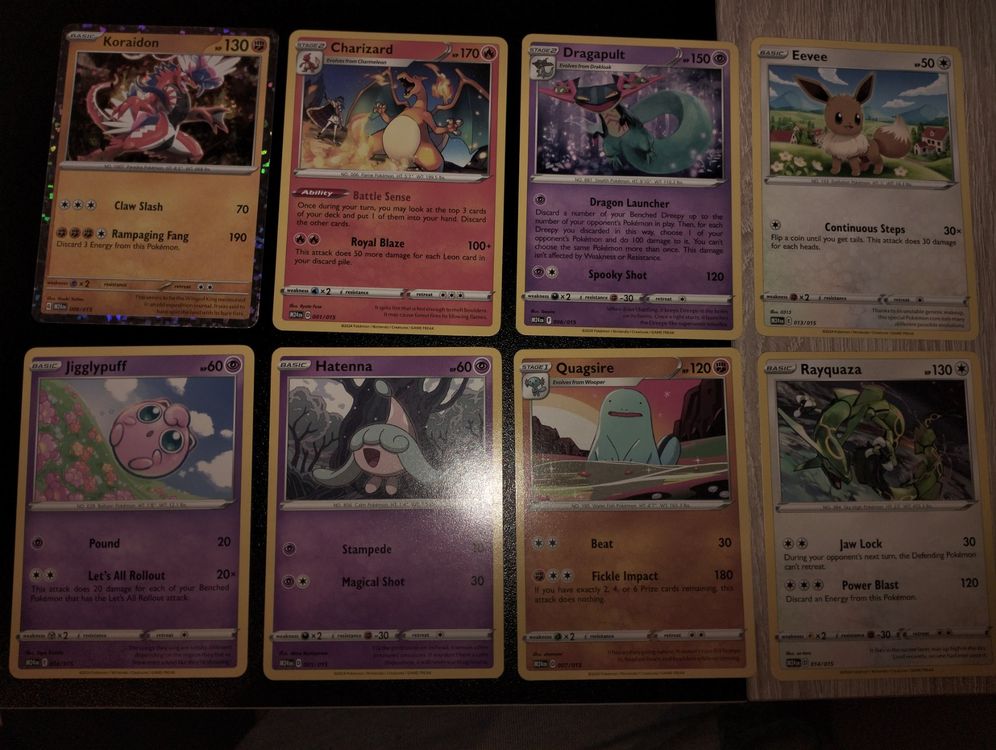 Pokemon Karten Set MC Donald's: Charizard,Rayquaza,Koraidon (Neu ...