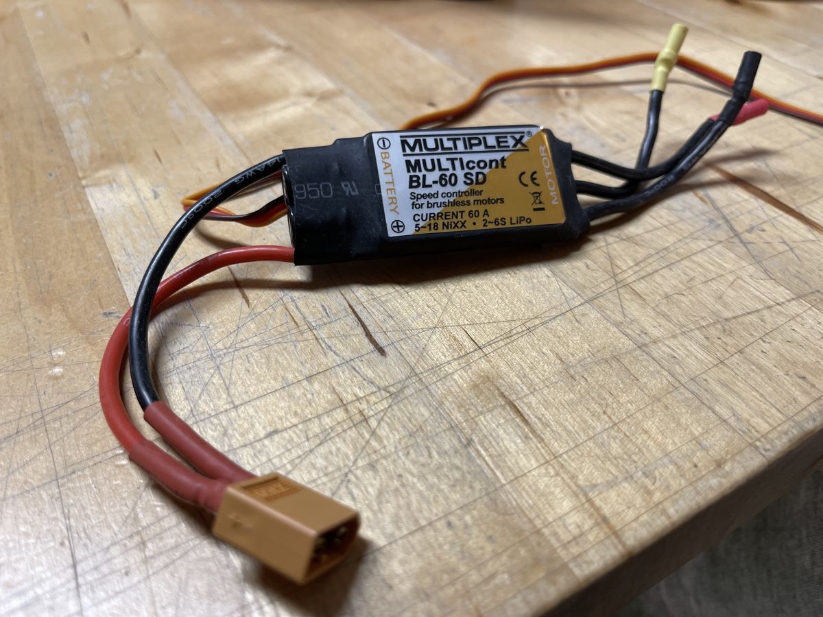 RC Modell Multiplex MULTIcont Brushless Regler BL-60 SD 2-6s (Gebraucht) in Lenzburg für CHF 4 ...