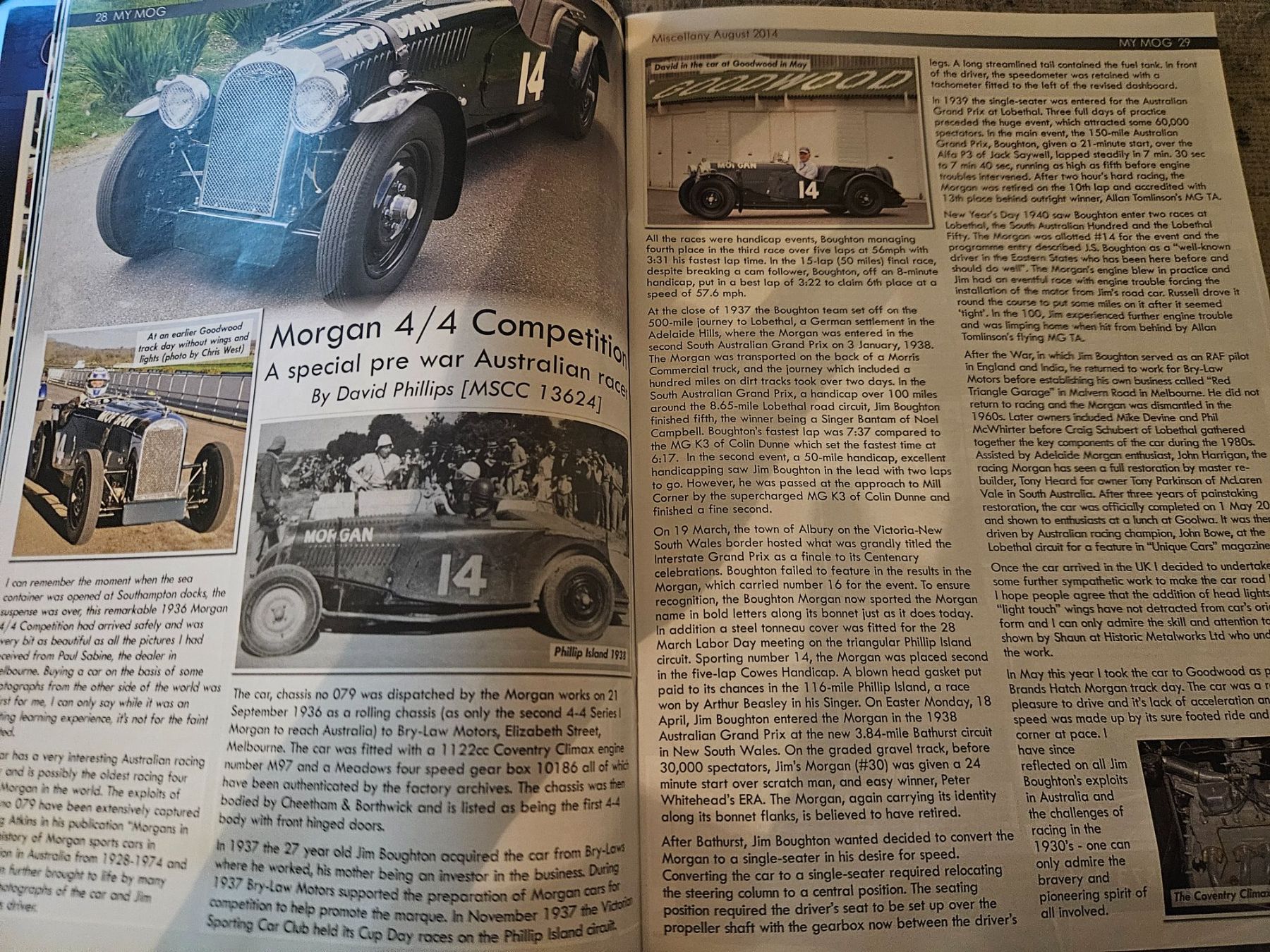 Miscellany 8/14 MorganSports Car Club Morgan 4/4 xx (Gebraucht) in ...