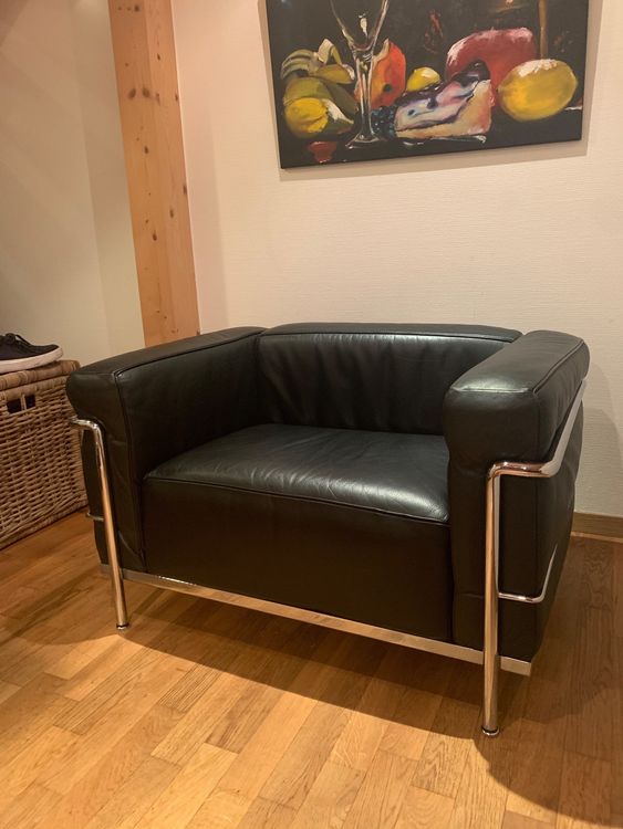 Original Sessel LC3 von Cassina Leder Schwarz | Kaufen auf Ricardo