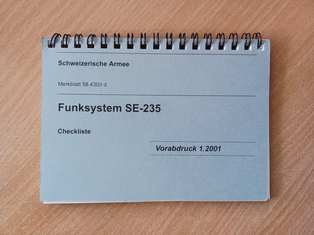 Reglement, Funksystem SE-235 (Gebraucht) in Horw für CHF 5 – mit ...